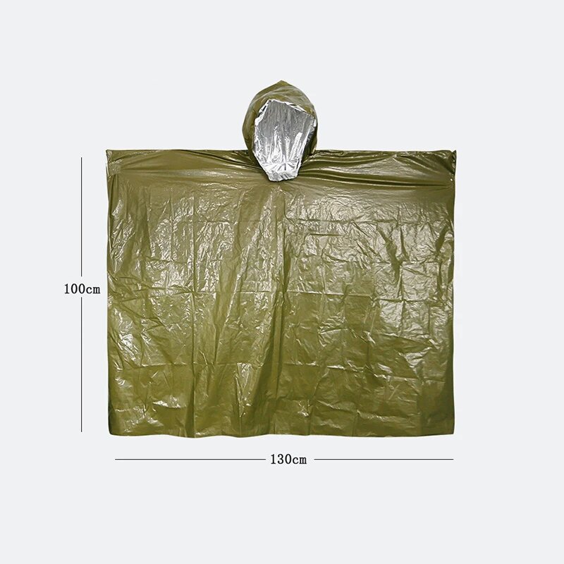 Пончо дождевик Gmarty, зеленый, 130cm