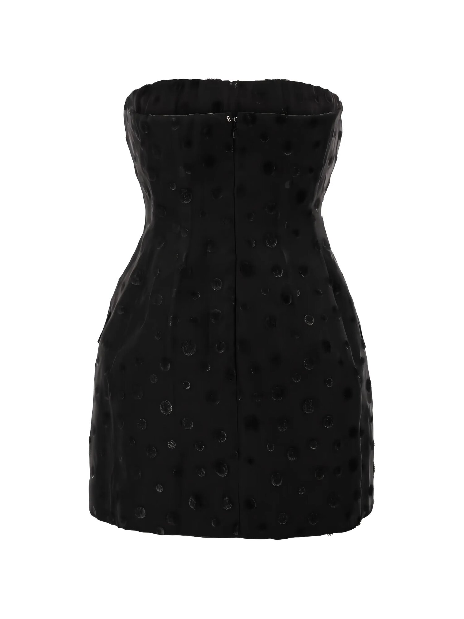 Платье SPORTMAX Polka-dot mini dress, размер 40, black/black — фото 1