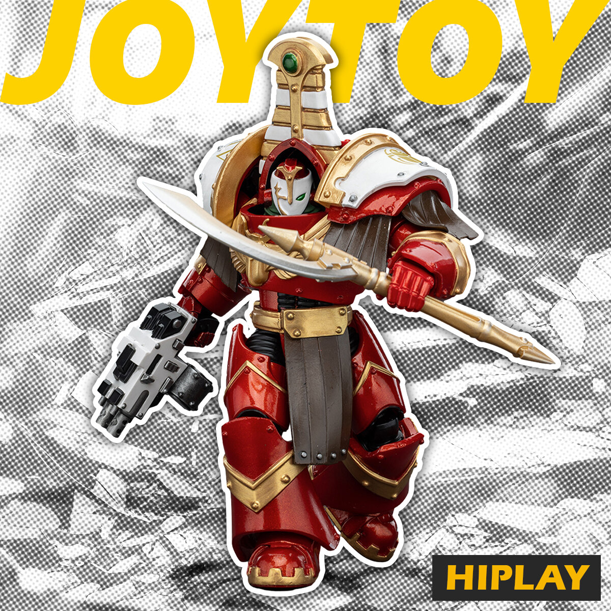 HIPLAY JOYTOY Warhammer The Horus Heresy Тысяча Сынов Sekhmet With Combi-Bolter And Achea Force Weapon JT7349 1/18