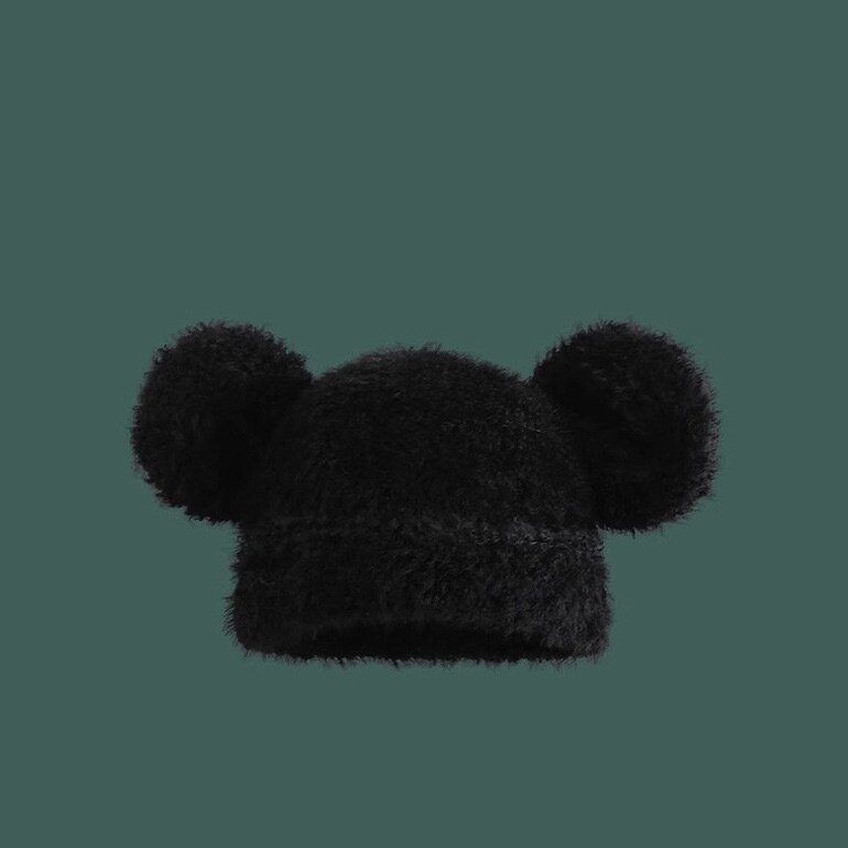 DIY Бини Ушки Кота Женская Зимняя Милкая Теплая Вязаная Акрил