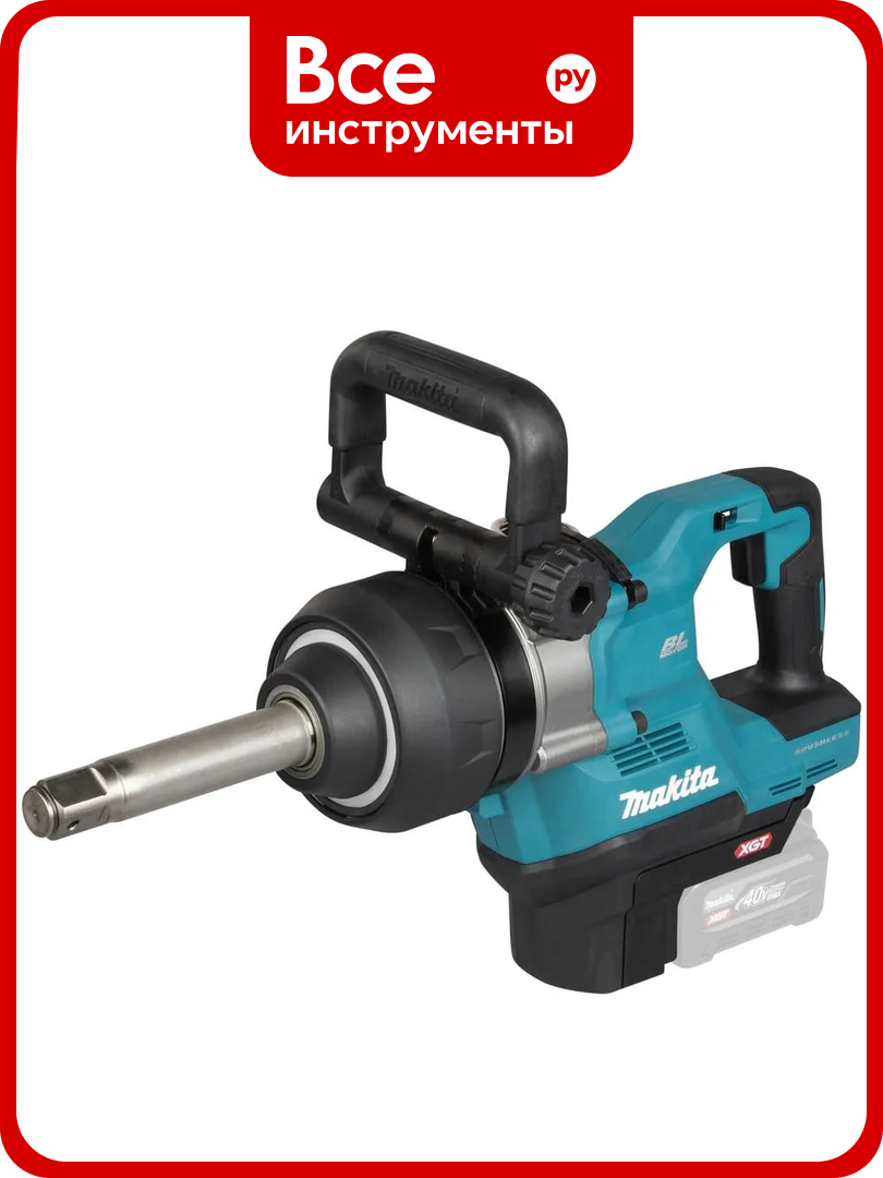 Гайковерт Makita TW010GZ, бесщёточный, 40 В, 3150 Нм, подсветка, реверс