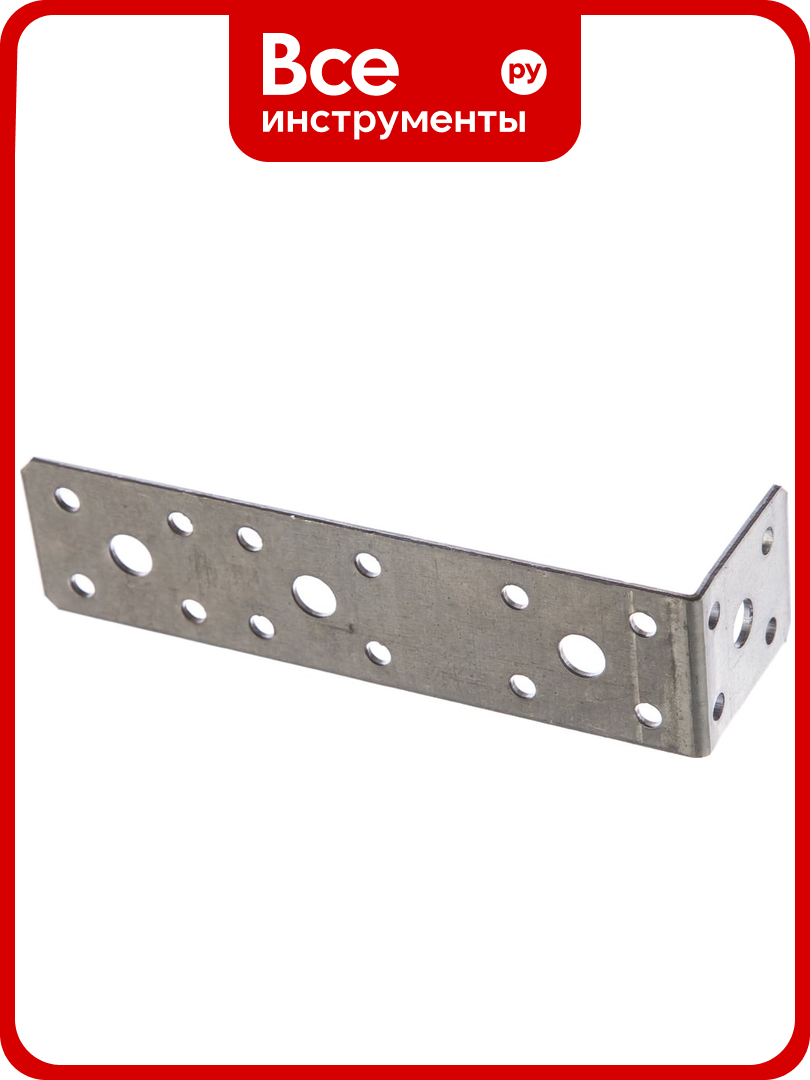 Крепежный асимметричный уголок ЗУБР УКА-2.0 35х40х140 х 2мм 310156-35