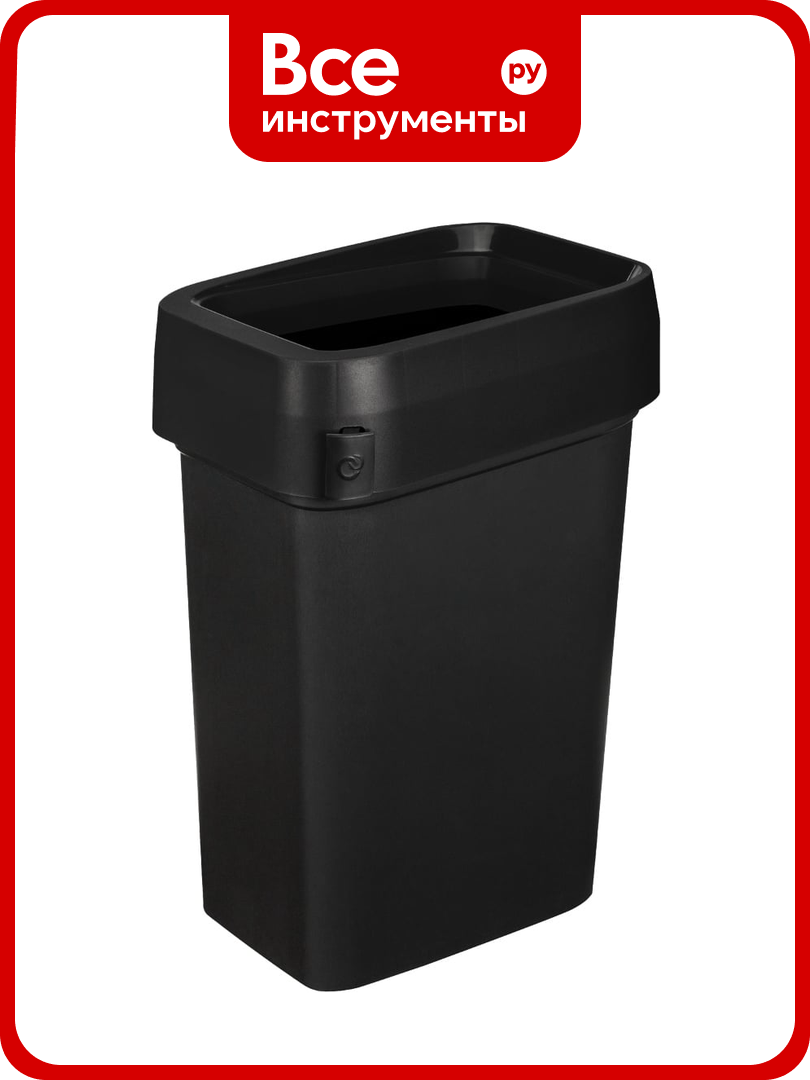 Ведро для мусора, контейнер для мусора "SMART BIN PRO" Econova 50Л (Черный) 435245813