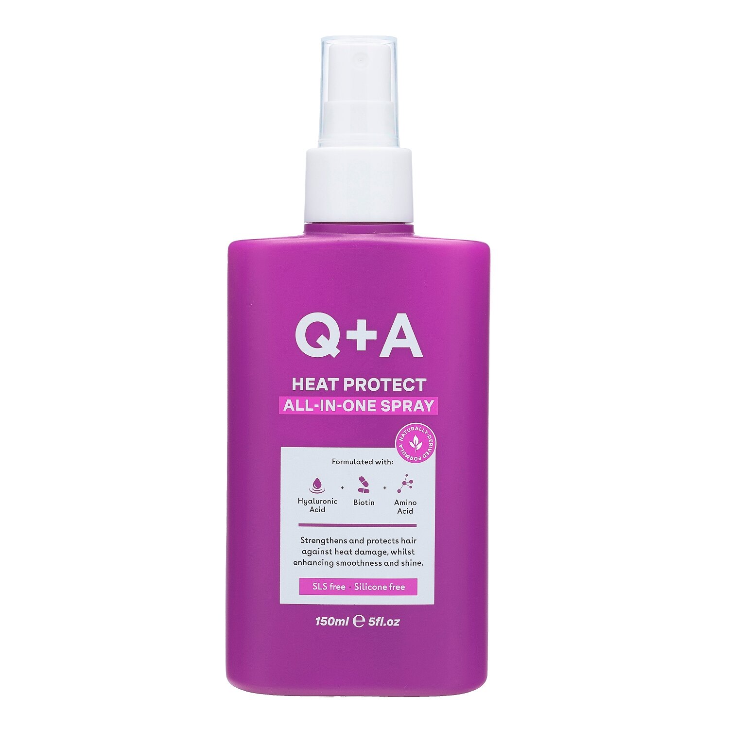 Q+A Heat Protect All-in-One Spray Спрей-термозащита для волос 75 мл