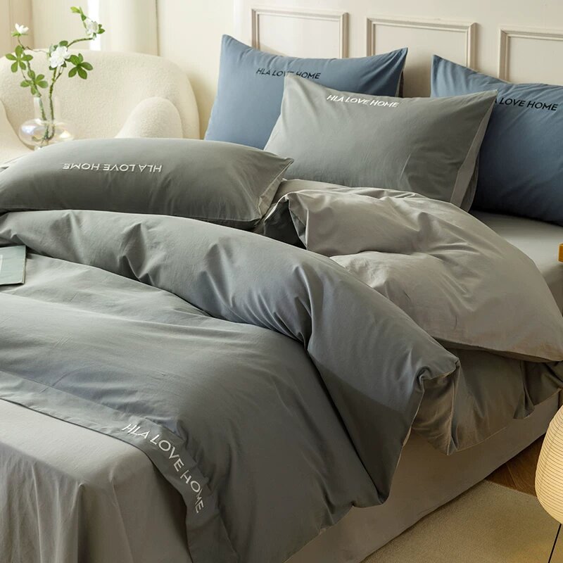 Комплект постельного белья Heilan Home из 100% чистого хлопка, четыре предмета, новая модель 2026 года, для