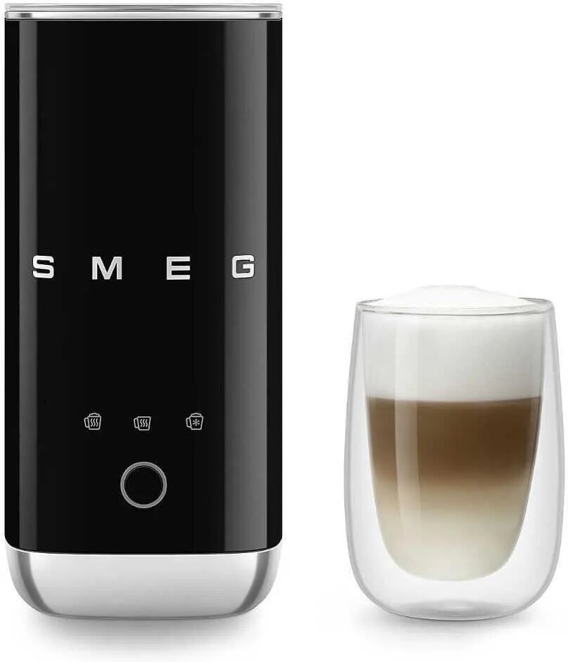 Вспениватель молока Smeg MFF02BLEU, черный