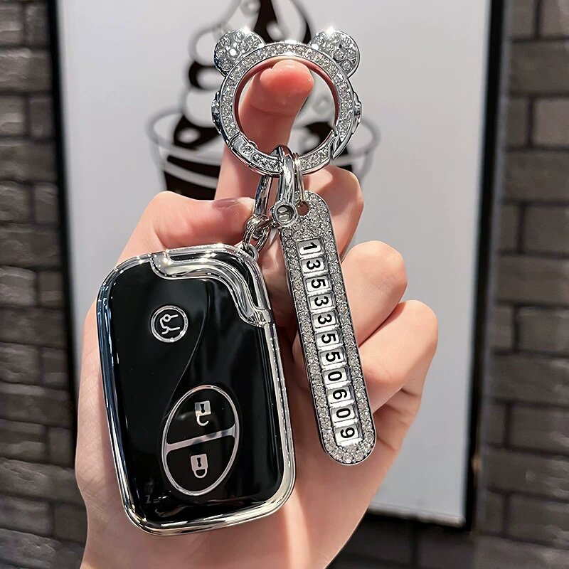 BYD Умный ключ-браслет с 3-кнопочным управлением, одинарная оболочка черного цвета, серебряный браслет с космическим