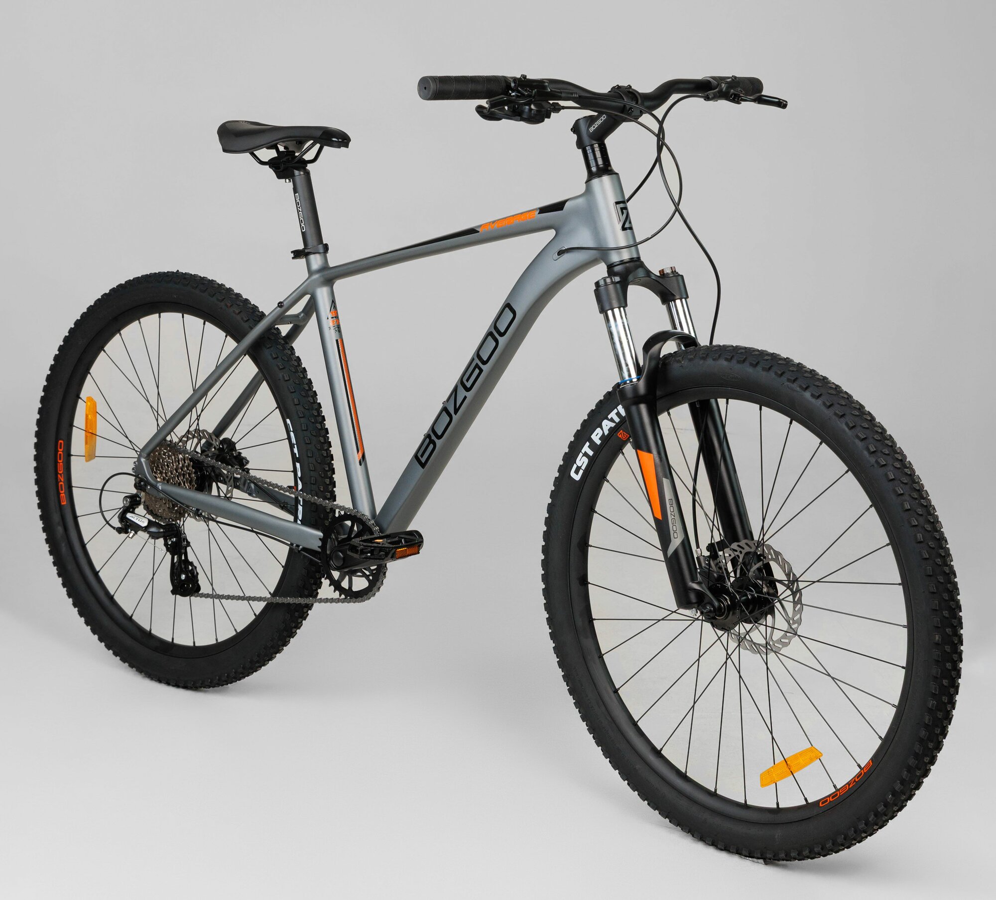 Велосипед BOZGOO AVERAGE (GRAY/ORANGE) рама 17"