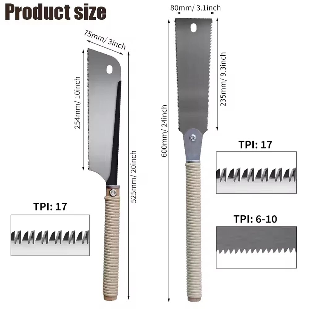 Ножовка PINTUDY SK5 Double Edged Saw для дерева