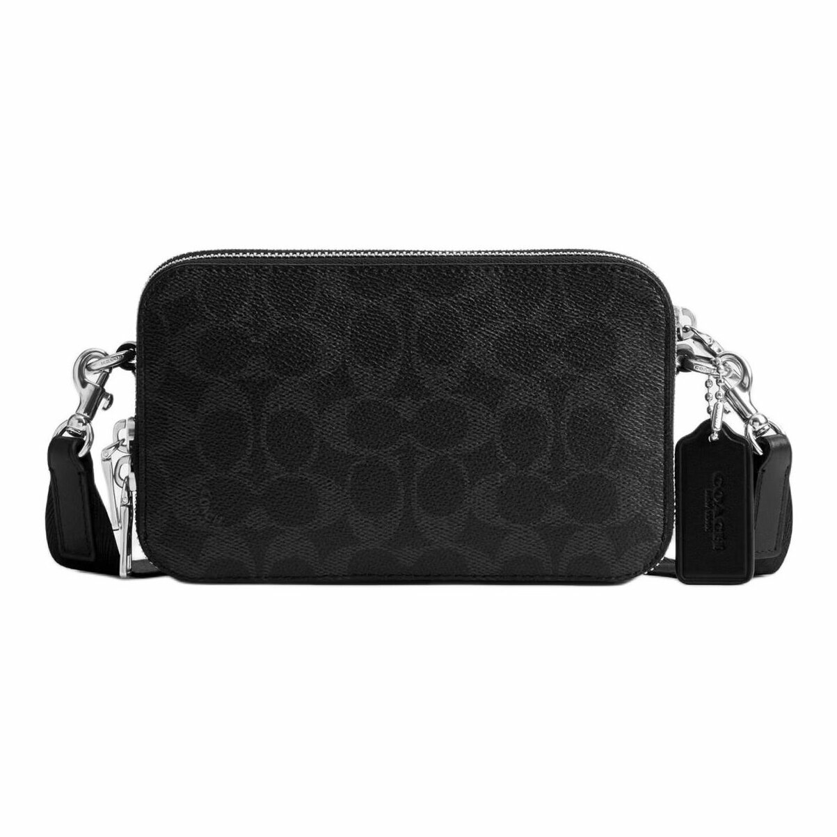 Сумка Coach, фактура тиснение, black — фото 1