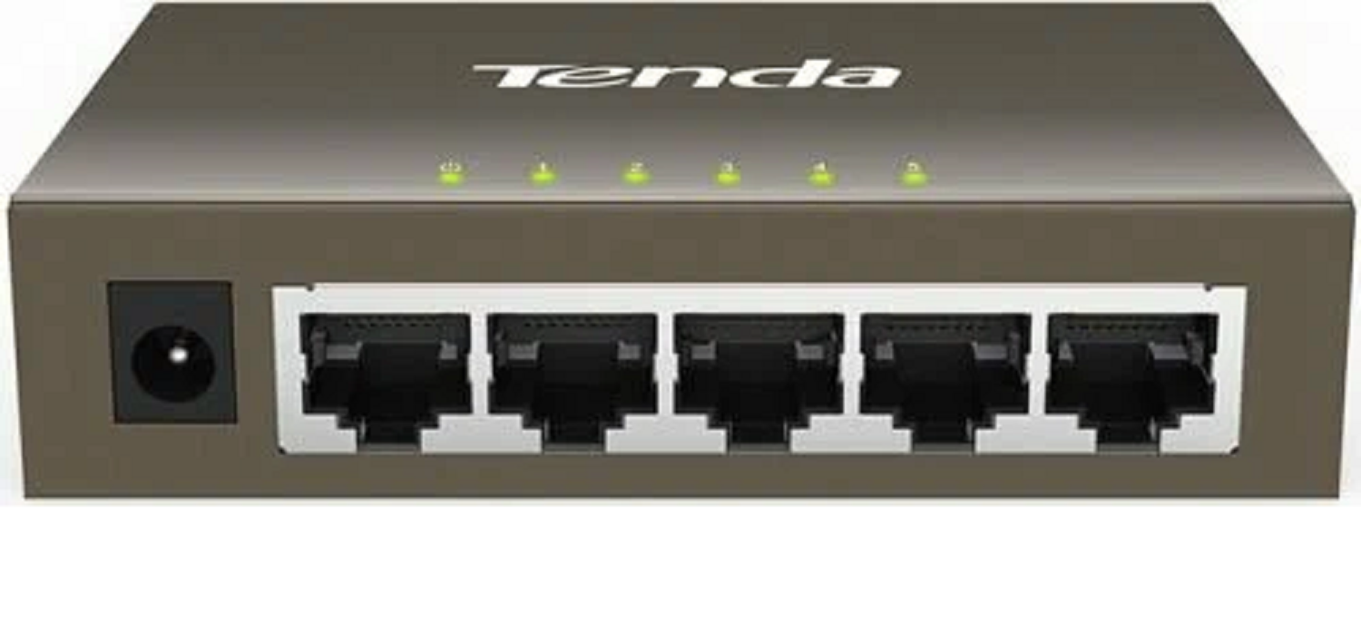 Коммутатор неуправляемый Tenda G1005D 5 портов RJ45 10/100/1000 Мбит/с