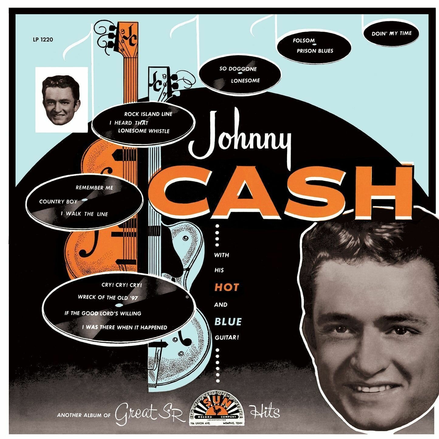 Виниловая пластинка Johnny Cash With His Hot And Blue Guitar (Turquoise Marble Vinyl)