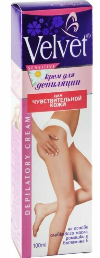 Velvet Крем для депиляции, для чувствительной кожи, 100 мл /
