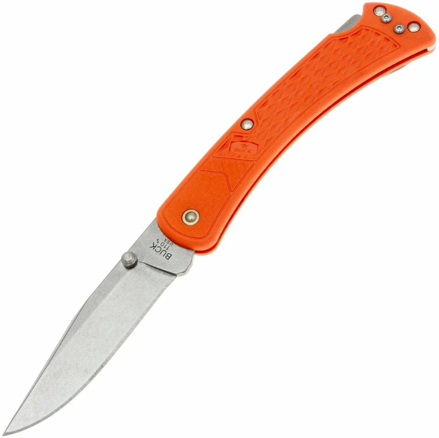 Складной нож BUCK Slim Hunter Select BU110ORS2, сталь 420HC, рукоять GFN