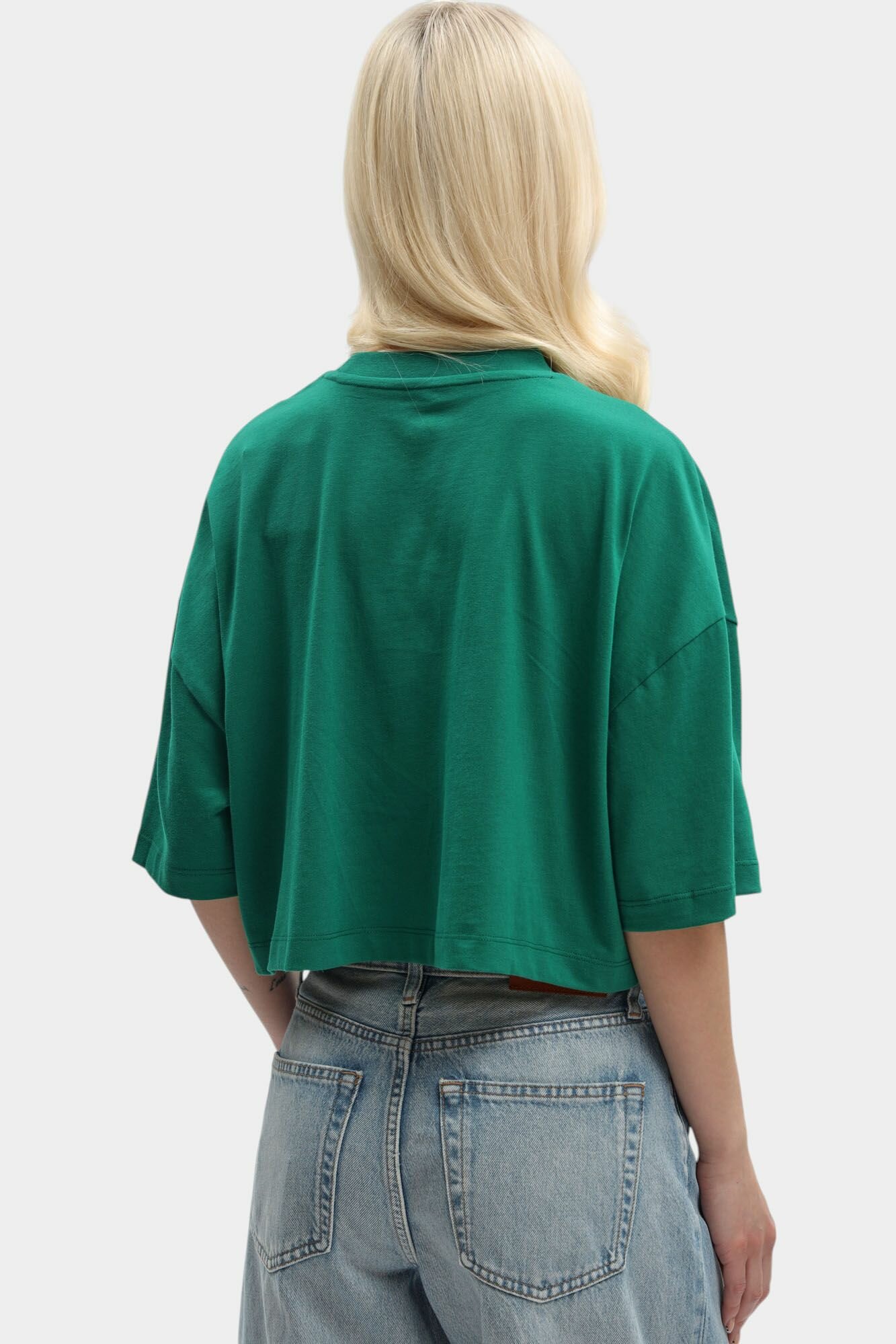 Кроп-топ Calvin Klein Jeans, размер M, зеленый, — фото 1
