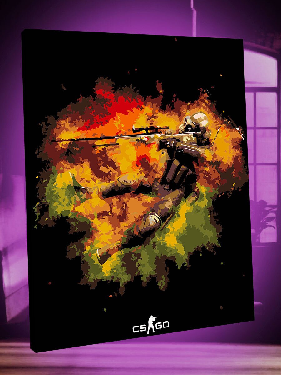 Картина по номерам по мотивам Counter Strike