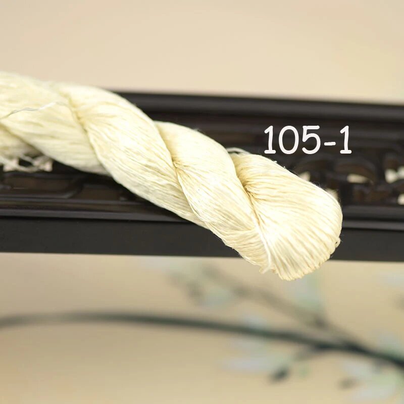 Шелковая нить для вышивания Mulbery Silk 16/2 серый, зеленый, нефрит, голубой, 400 meter, 105-1