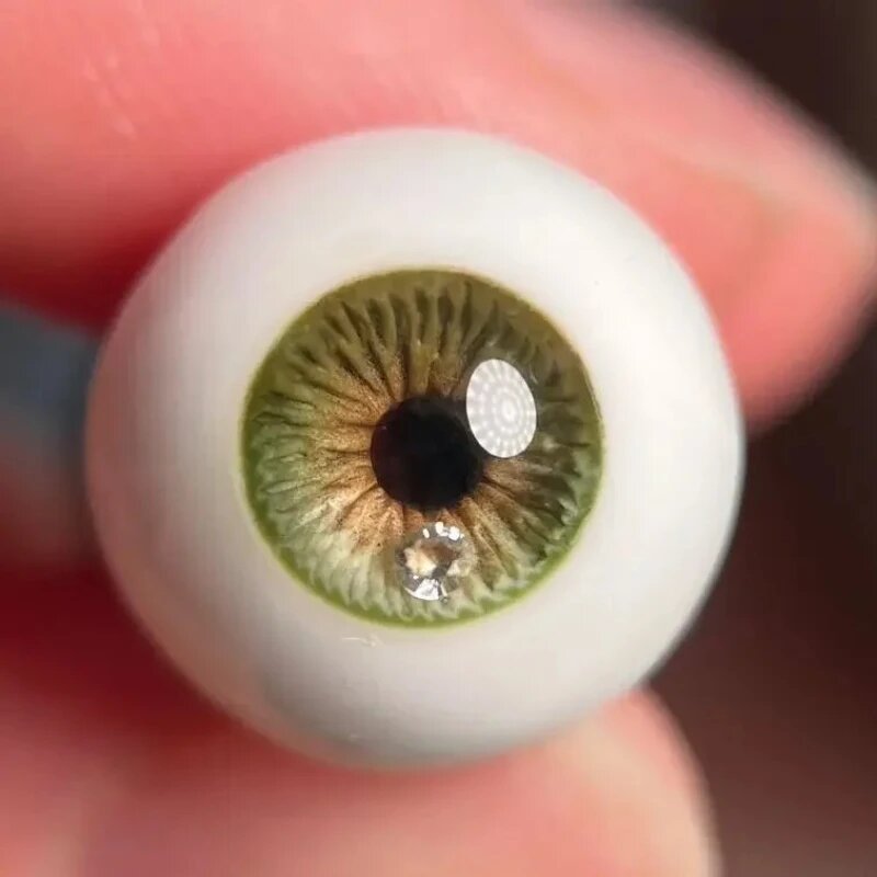 Гипсовые глаза для кукол, изумрудные, 16mm-6, Z010