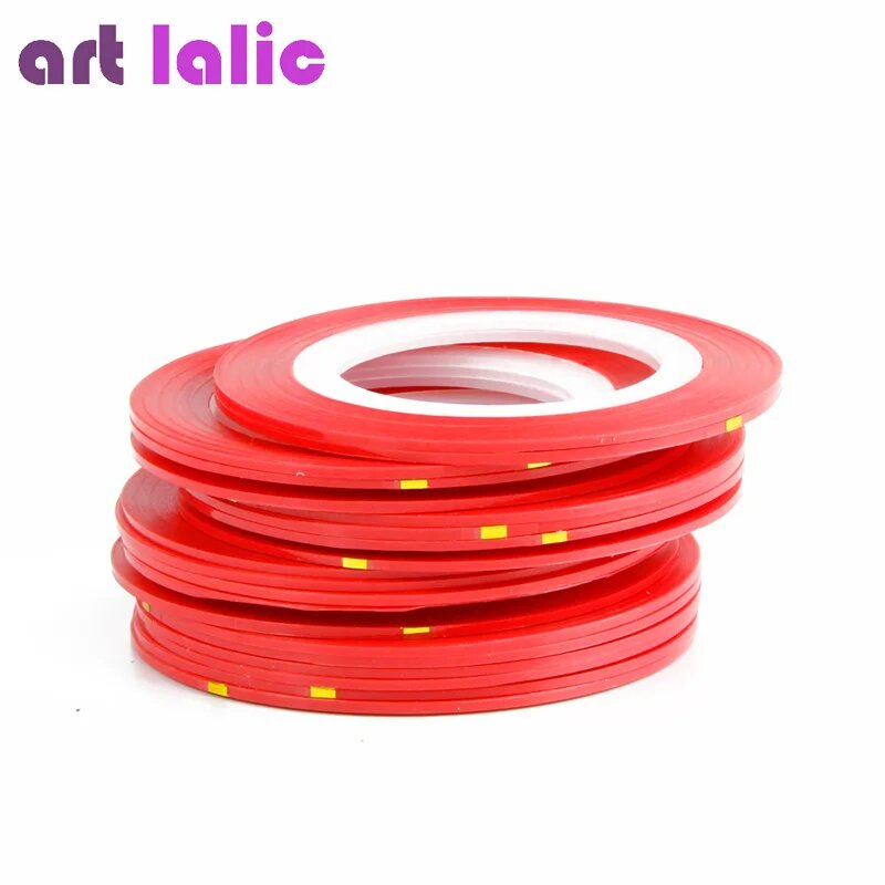 Ленты для дизайна ногтей Art lalic, Red, 30 шт
