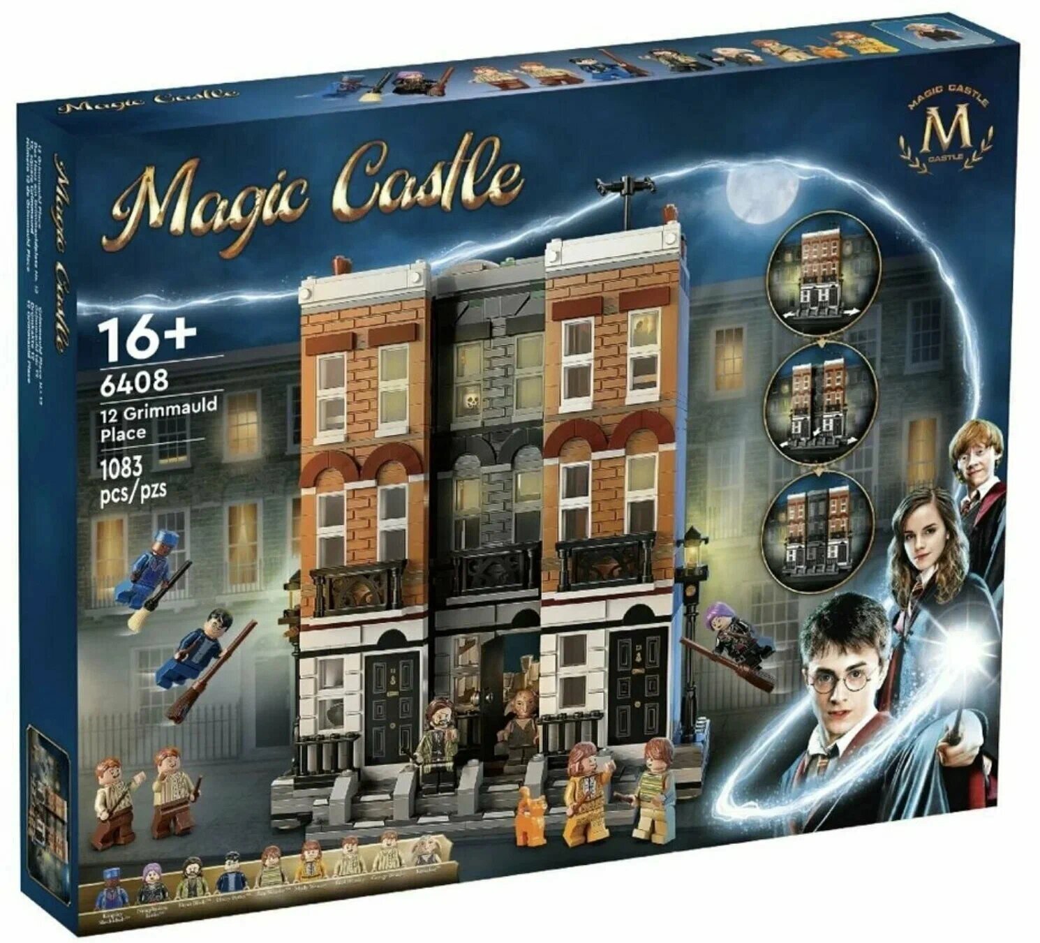 Конструктор Lepin 6408 Гарри Поттер "Улица Гриммо, 12" 1083 деталей