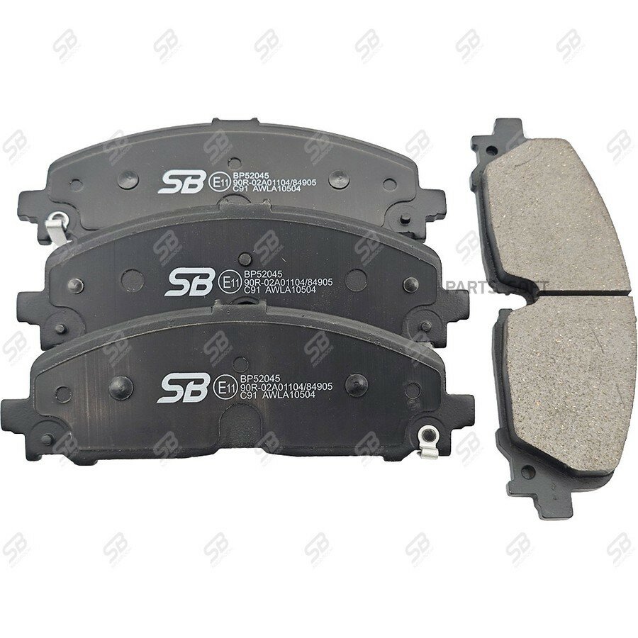 SB NAGAMOCHI BP52045 Колодки тормозные дисковые передние к-т GENERAL MOTORS ()