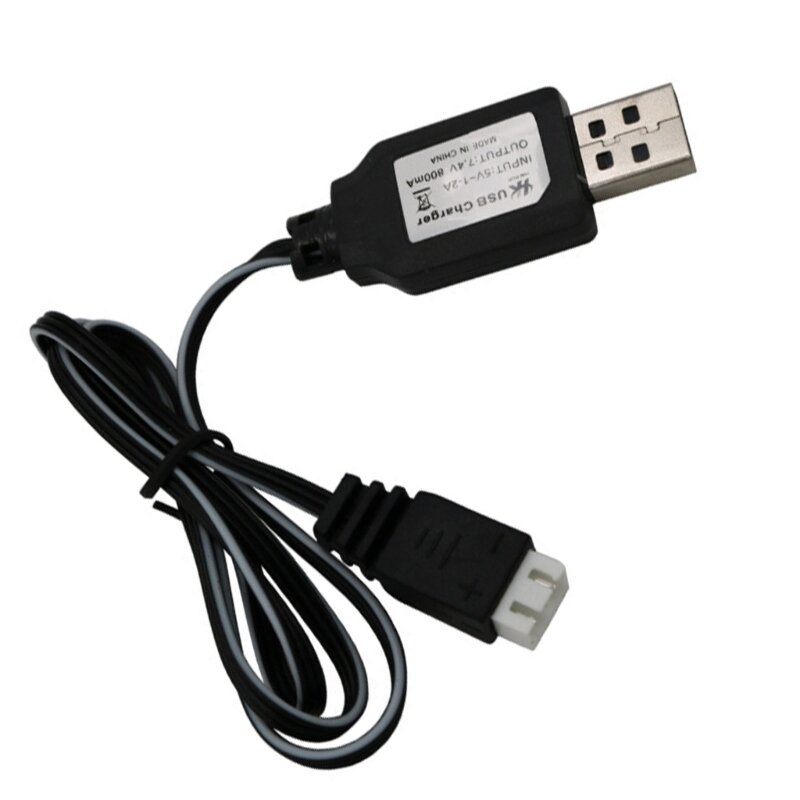 USB-кабель для зарядки 7,4 В с трехконтактным разъемом-черный