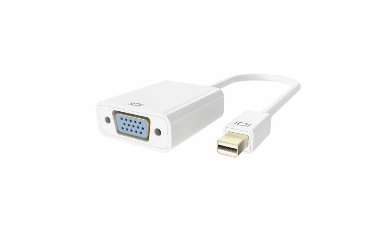 Адаптер- Переходник Mini DisplayPort to VGA белый