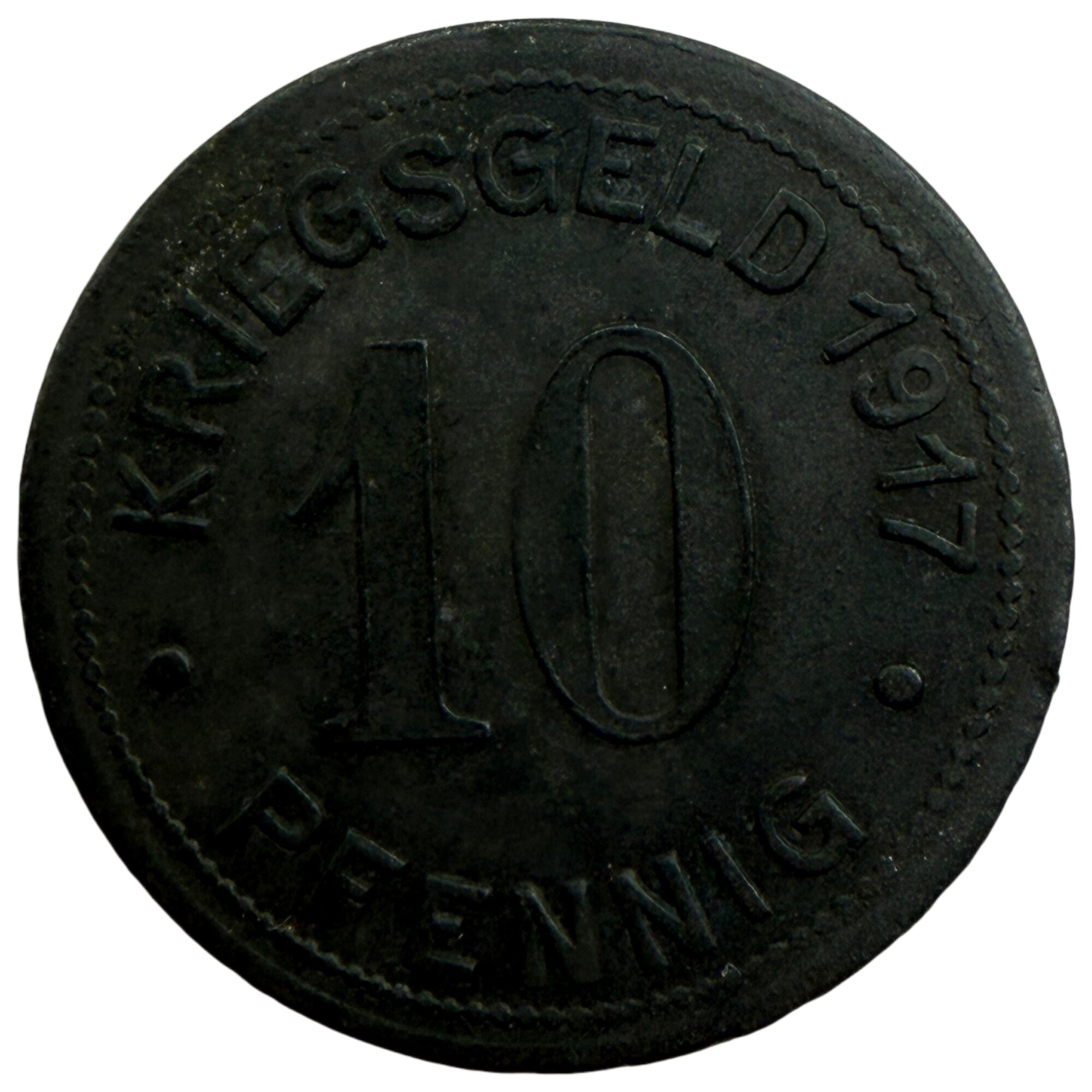 Германия, Германская империя, Боттроп 10 пфеннигов 1917 г. (Zn)