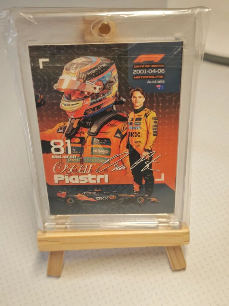 Коллекционные карточки Topps F1 Racing Car, коллекционные карточки, специальные карточки OSCAR PIASTRI