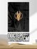 Постер на стену Dead Space golden poly