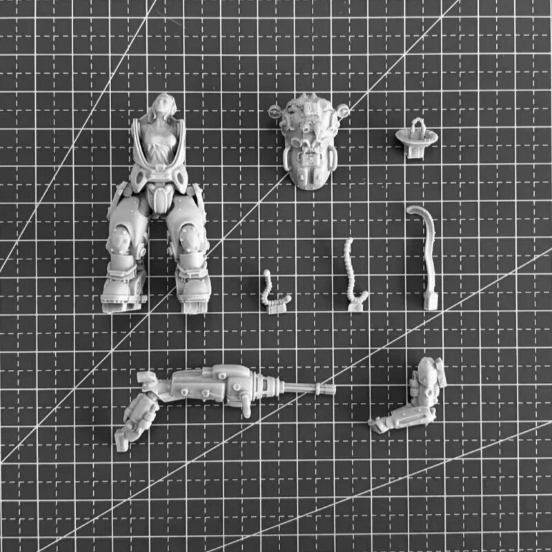 Масштабная модель армейского дрона 1/35, резиновая, женская воин, для сборки