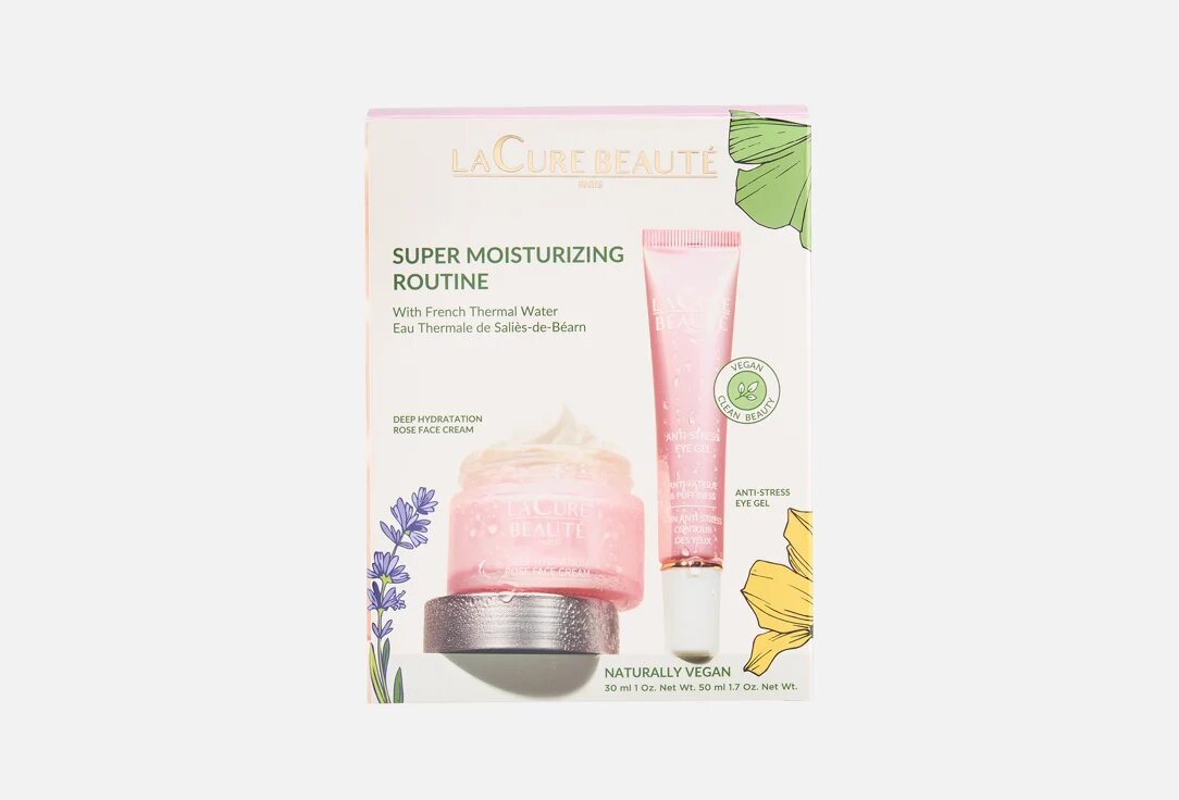 La Cure Beaute SUPER MOISTURIZING ROUTINE COFFRET Набор для лица 2шт