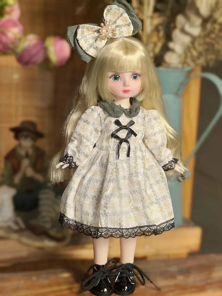 Укла Лори 30Cm, 6 часов Bhd полный набор, 20 суставов, макияж