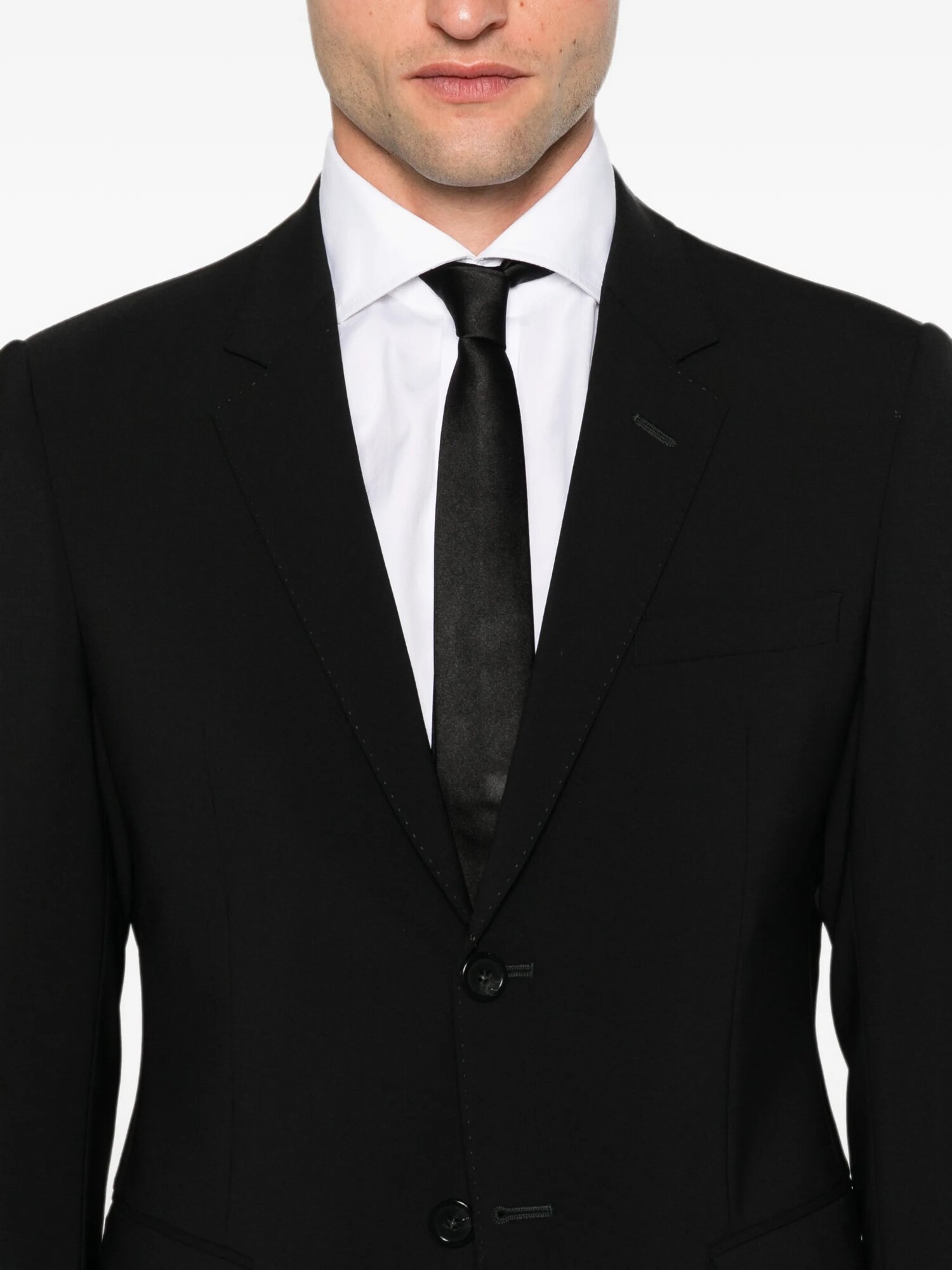 Комбинезон EMPORIO ARMANI Single-breasted wool suit, размер 46 — фото 1