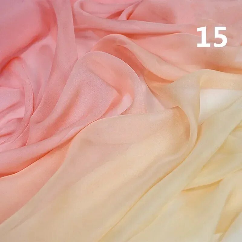 Шифоновая ткань градиент, цвет 15
