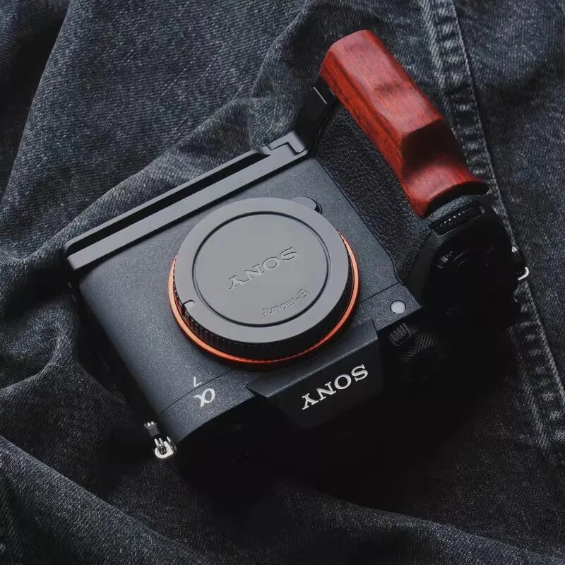 Деревянная L-образная пластина-крепление AEVYVKV для Sony A7M5 A7V Красный