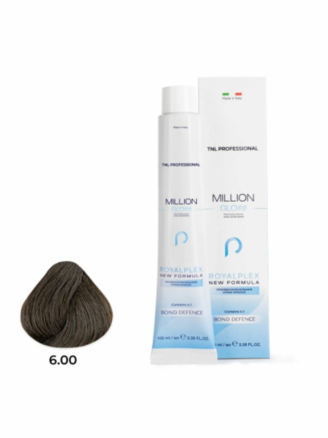 Крем-краска для волос TNL Professional Million Gloss оттенок 6.00