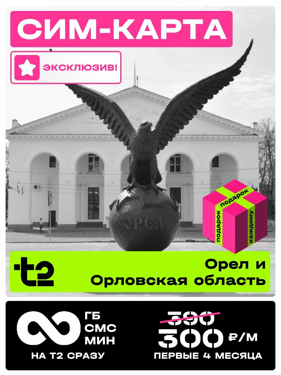 Сим карта теле 2 с безлимитным интернетом и минутами. t2 SIM-карта тариф хватит Орловская область. За 300 рублей в месяц.