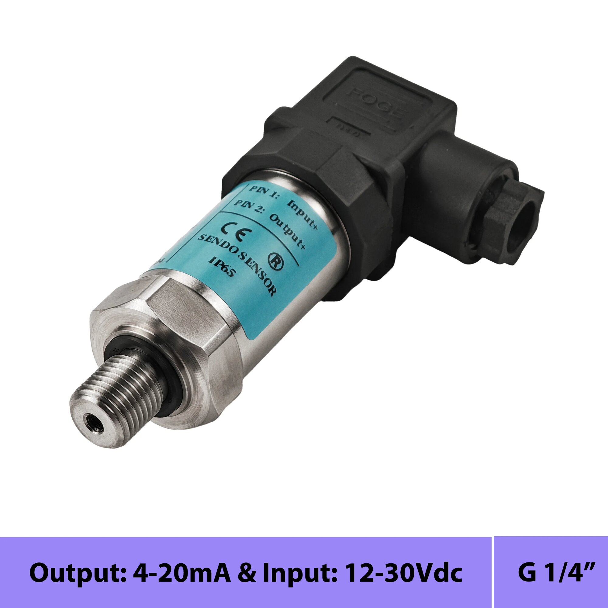 Датчик давления воды и масла SENDO SENSOR SS302 0-100bar, 4-20mA G1 4