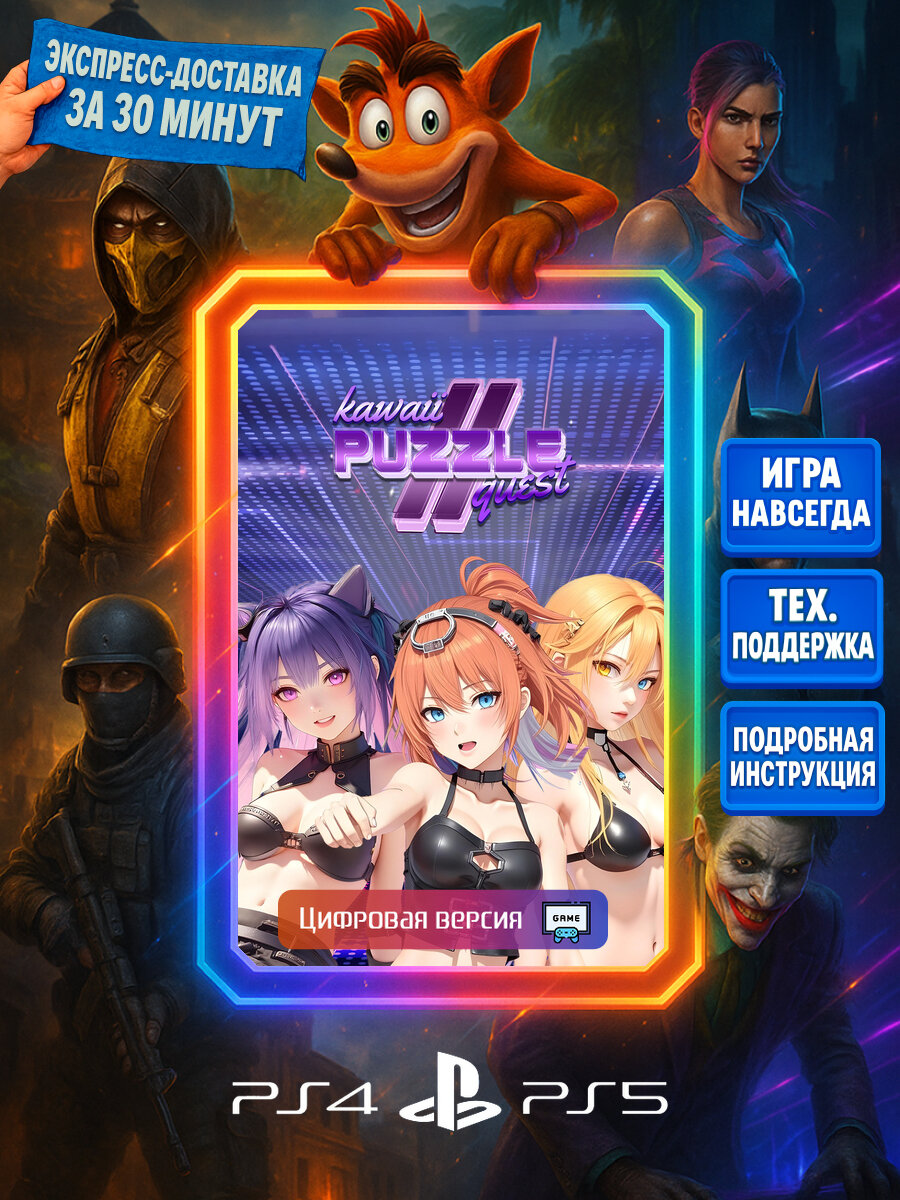 Kawaii Puzzle Quest 2 PS4/PS5 | Моментальная доставка | Английский язык | Головоломки