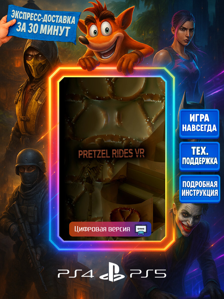 Pretzel Rides VR PS4/PS5 | Моментальная доставка | Английский язык | Приключения