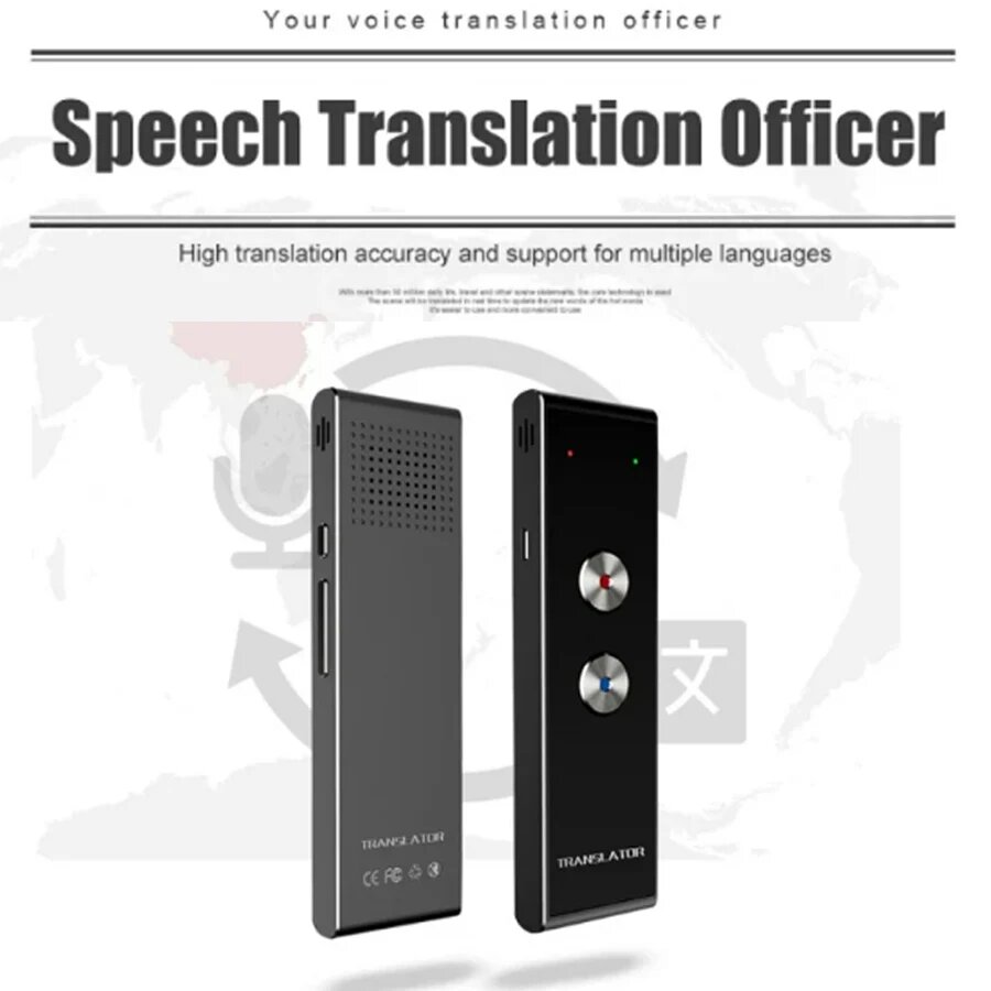 Портативный переводчик T8 Silver