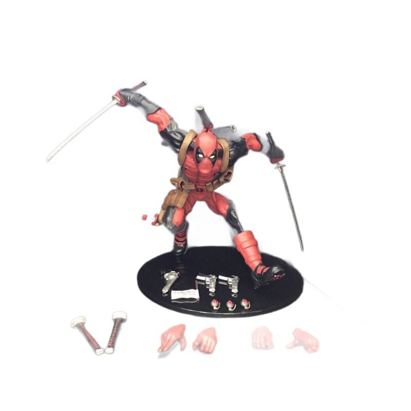 Фигурка Marvel Deadpool (2-я версия), коллекционная модель PVC, динамичная стойка с огненным эффектом