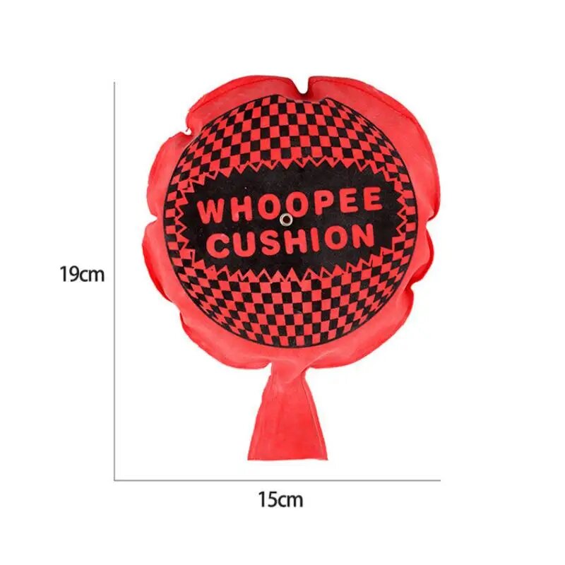 Красная подушка-пердушка Whoopee Cushion 19x15см