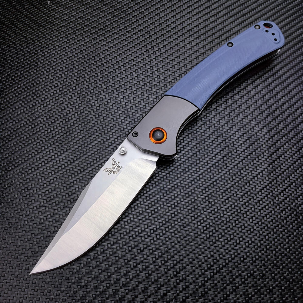 Benchmade15080 Универсальный карманный нож EDC складной модели, два варианта рукояток: натуральное дерево и износостойкий материал G10, подходит для кемпинга, выживания, рыбалки, охоты и нарезки фруктов