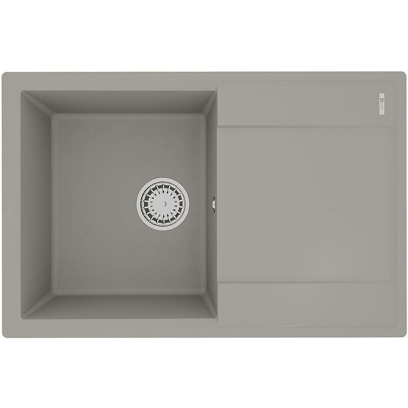 Мойка для кухни Lemark 76х50 9910027 грей, 1 чаша, кварцевый гранит