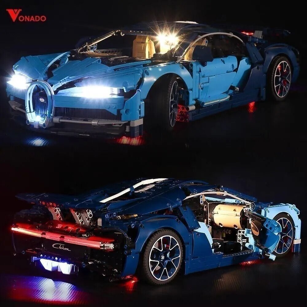 Конструктор автомобильный Bugatti Veyron, Lamborghini спортивные машины, сборка для взрослых и мальчиков, композитный материал
