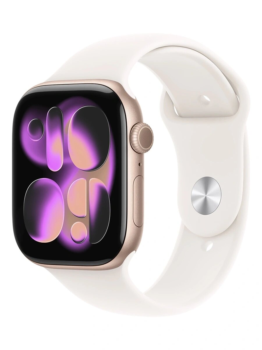 Смарт-часы Apple Watch Series 11 A3333 роз. зол/белый Sport Band