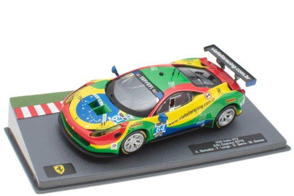 Модель коллекционная ALTAYA Ferrari 458 italia GT3 #64 "scuderia corsa" bertolini/longo/serra/gomes 24H daytona 2015