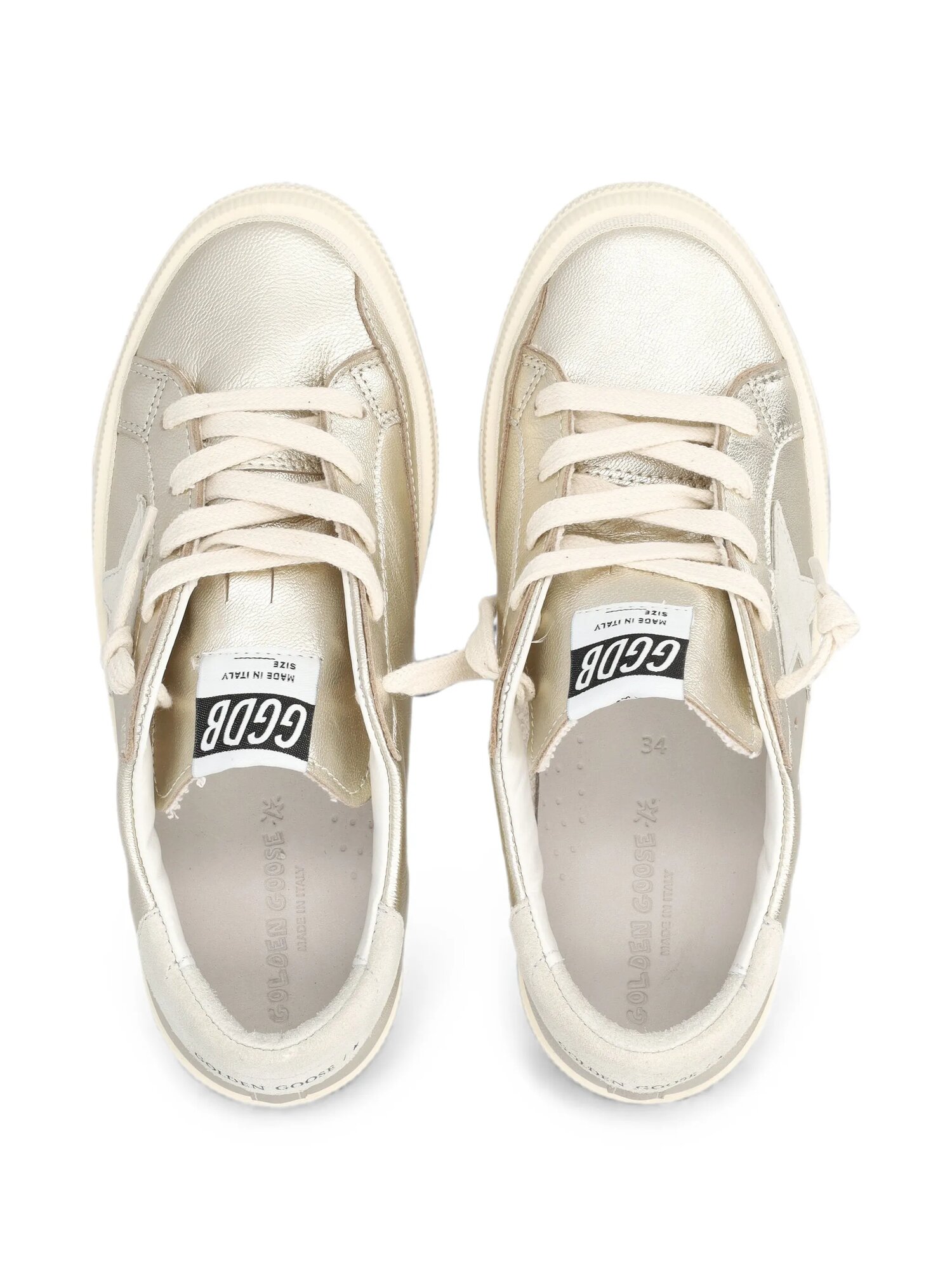 Кроссовки Golden Goose May star-patch sneakers, размер 38 — фото 1